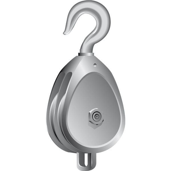 Snatch Block with Hook - Green Pin UK