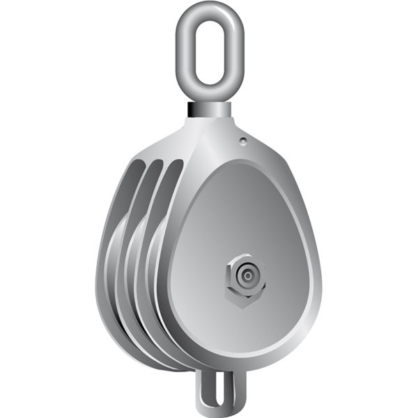 Snatch Block with Shackle - Green Pin UK