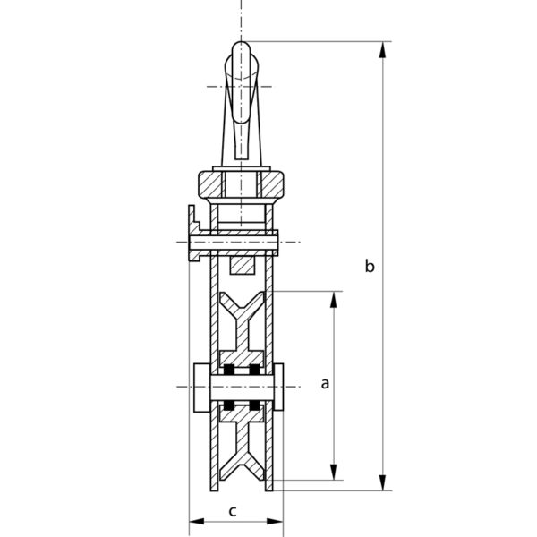 Snatch Block with Hook - Green Pin UK