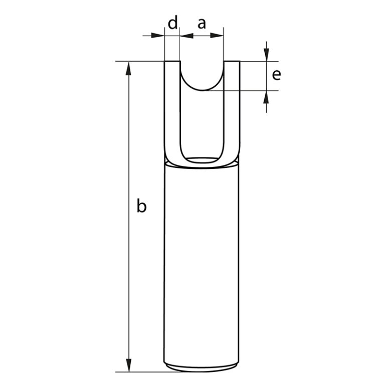 Tubular Thimble with Welded Plate - Green Pin UK